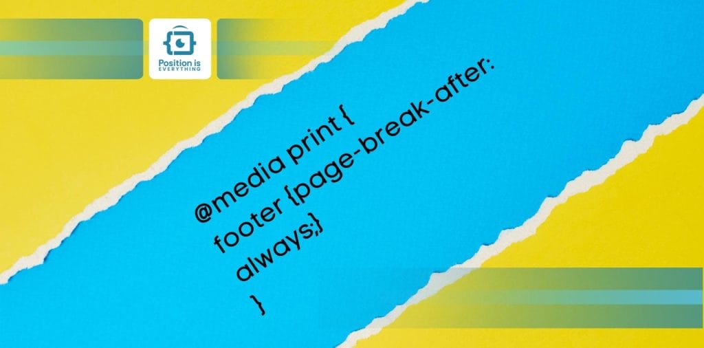 The HTML Page Break: Dividing Your Document Into Sections - Position Is ...