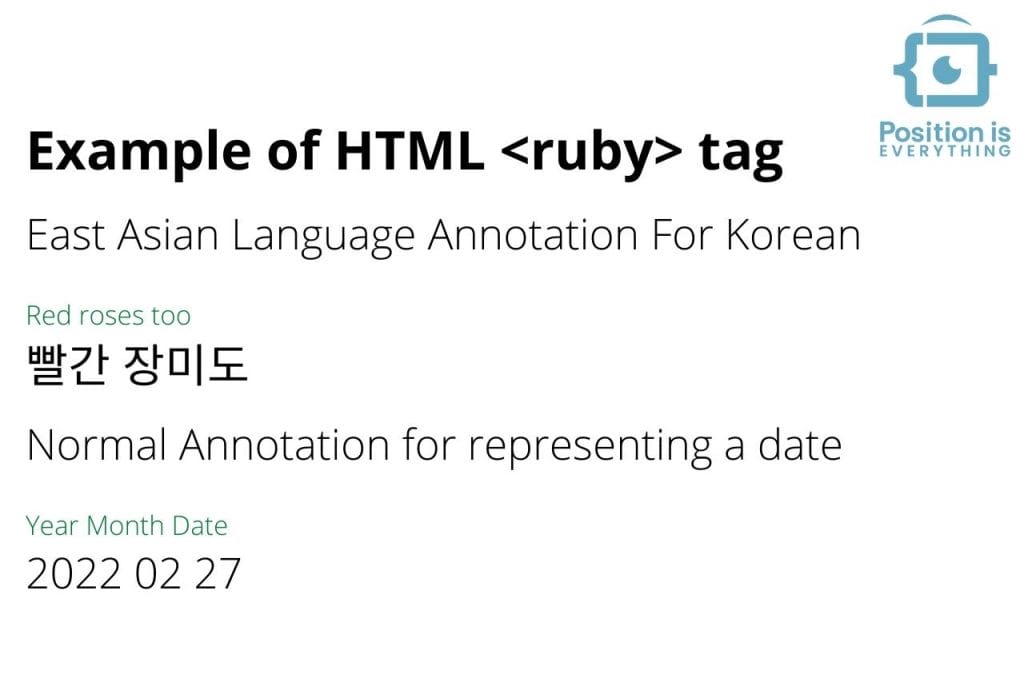 HTML Ruby Tag: Smart and Easy Way to Create Annotations