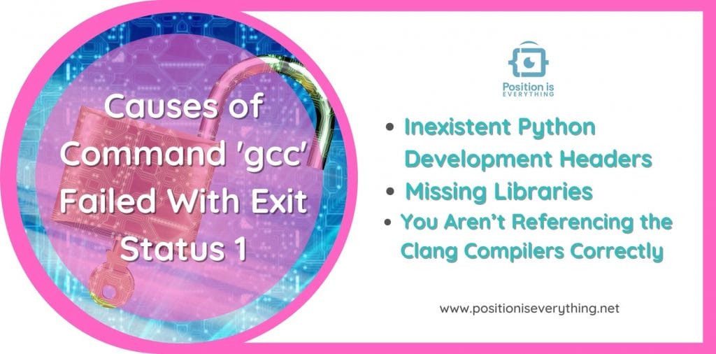 Error: Command 'gcc' Failed With Exit Status 1 (Fixed) - Position Is Everything