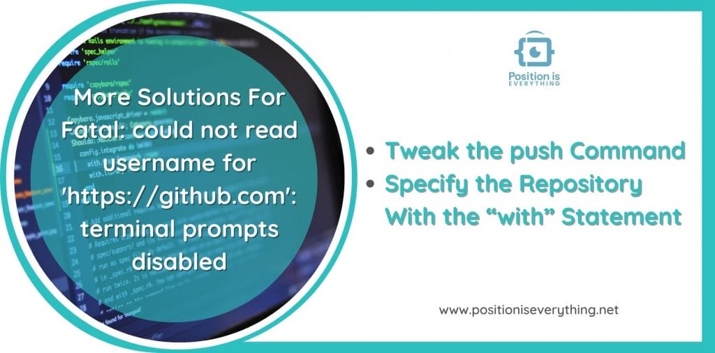 Fatal: Could Not Read Username for 'https://github.com': Terminal Prompts Disabled: Resolved ...