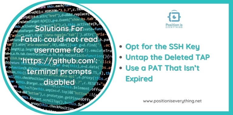 Fatal: Could Not Read Username for 'https://github.com': Terminal Prompts Disabled: Resolved ...