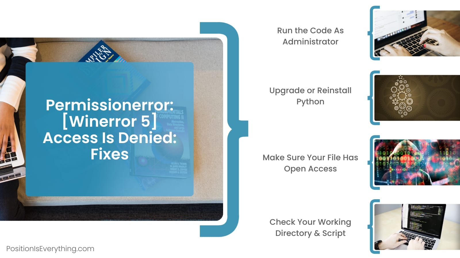 Permissionerror: [Winerror 5] Access Is Denied: Resolved - Position Is Everything