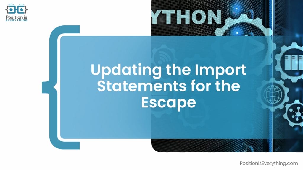 Importerror: Cannot Import Name ‘Escape’ From ‘JINJA2’ - Position Is ... Importerror: Cannot Import Name ‘Escape’ From ‘JINJA2’ - Position Is ...