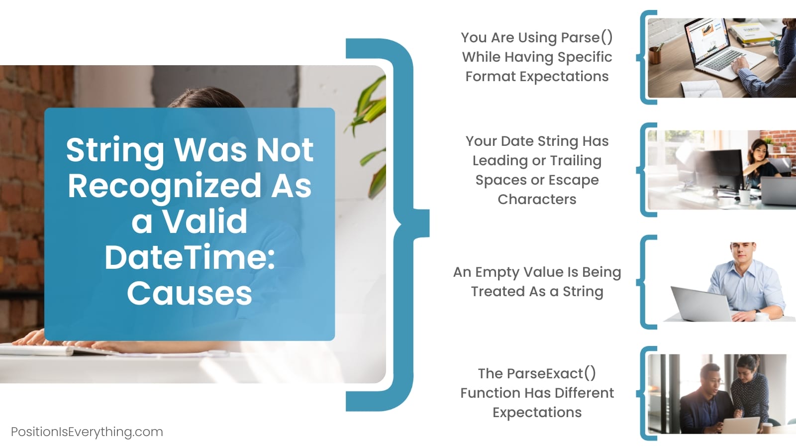 String Was Not Recognized As a Valid DateTime: Fixing Tricks - Position Is Everything