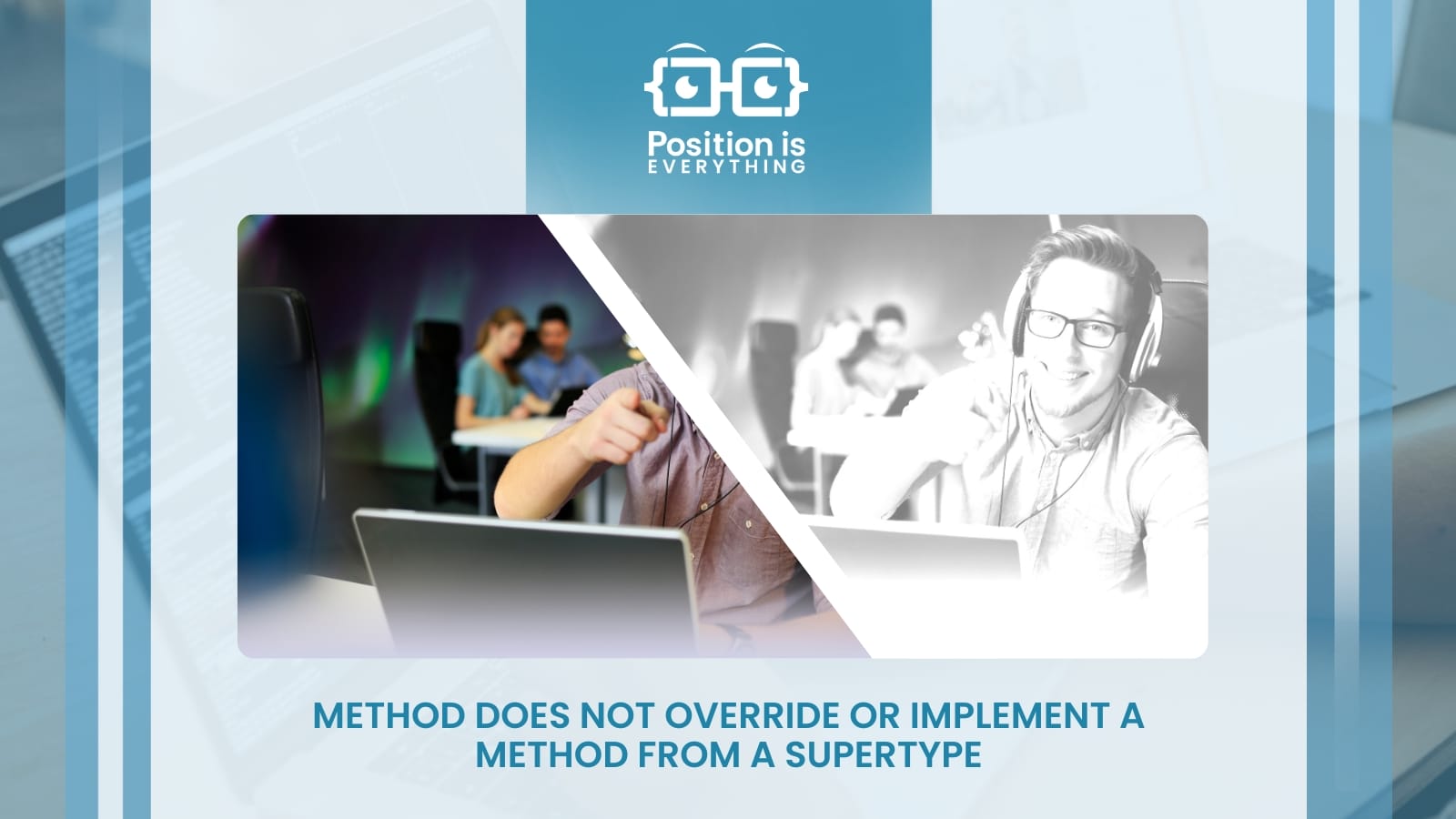 Method Does Not Override or Implement a Method From a Supertype ...