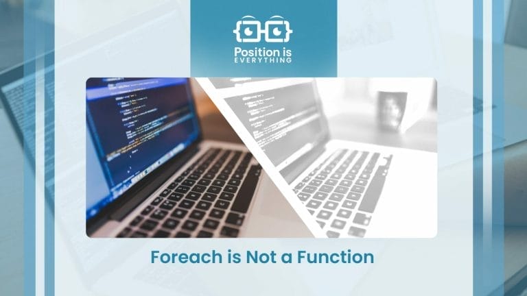 Foreach Is Not a Function: Fix Your Javascript Code - Position Is ...