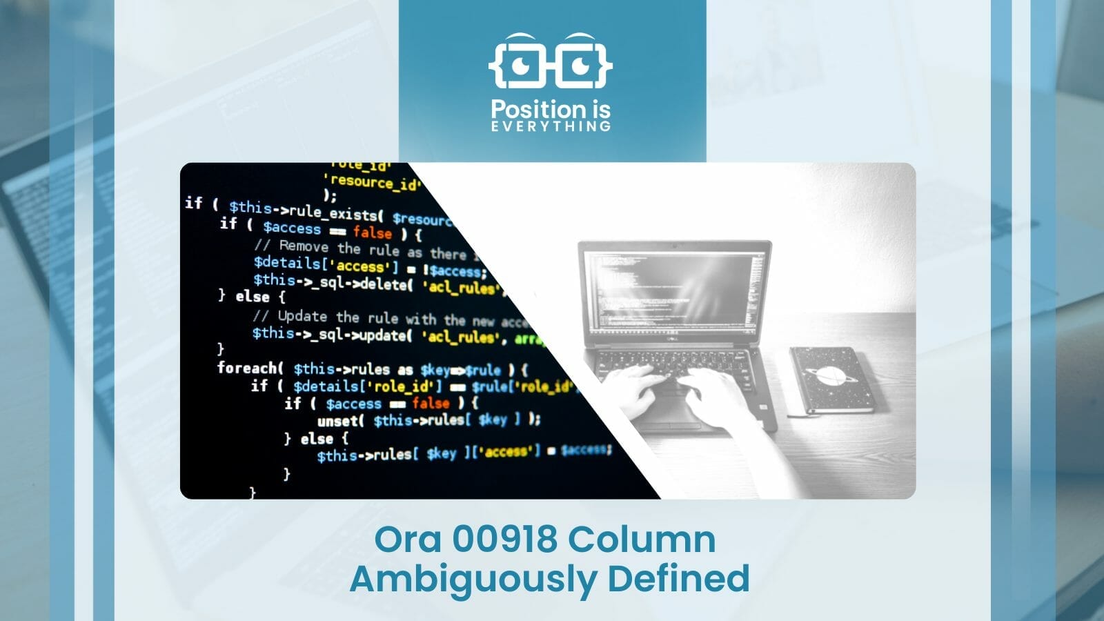 Ora 00918 Column Ambiguously Defined: Solved Efficiently - Position Is ...