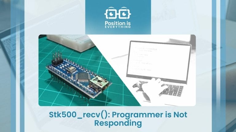 Avrdude: Stk500_recv(): Programmer Is Not Responding: Fixed - Position Is Everything
