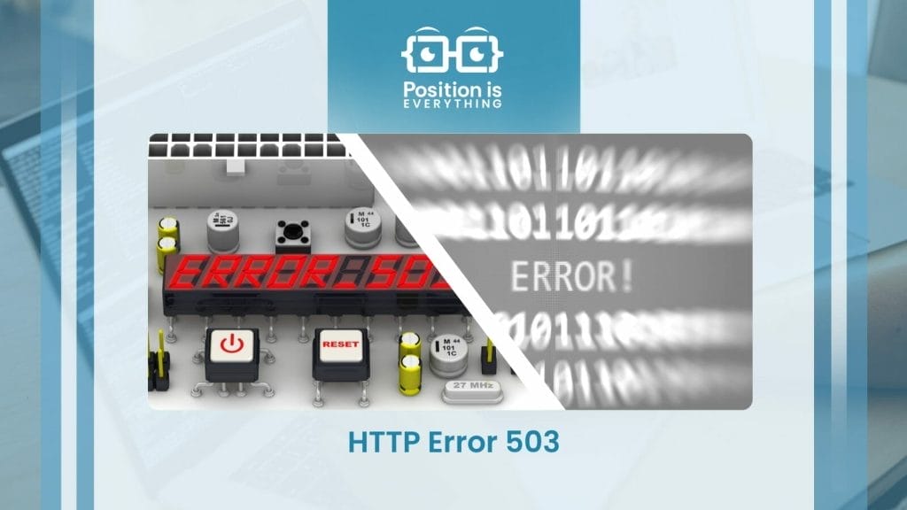 HTTP Error 503. The Service Is Unavailable. What Went Wrong? - Position ...