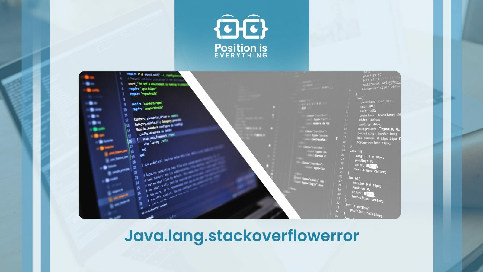 Java.lang.stackoverflowerror: Solutions for Your Java Code - Position Is Everything
