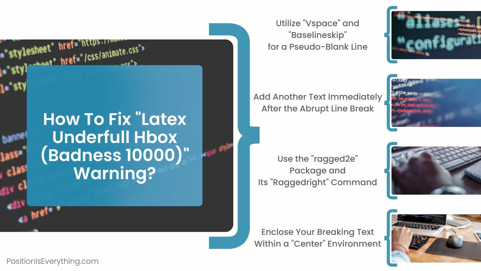 Latex Underfull Hbox (Badness 10000): Formatting With Ease - Position ...