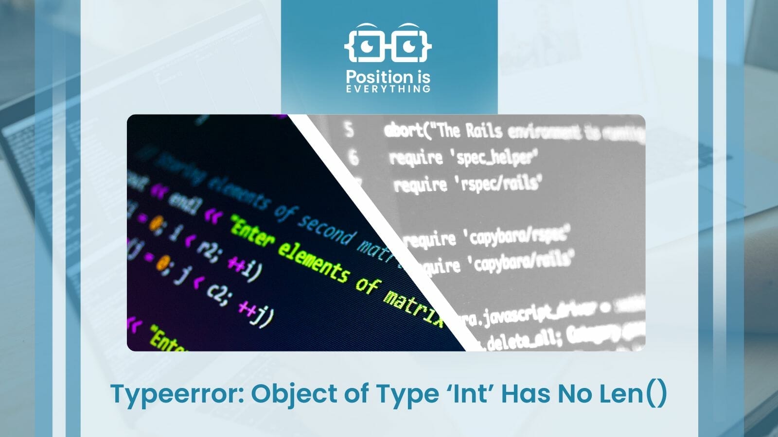 Typeerror Object Of Type ‘int Has No Len Explained Position Is Everything