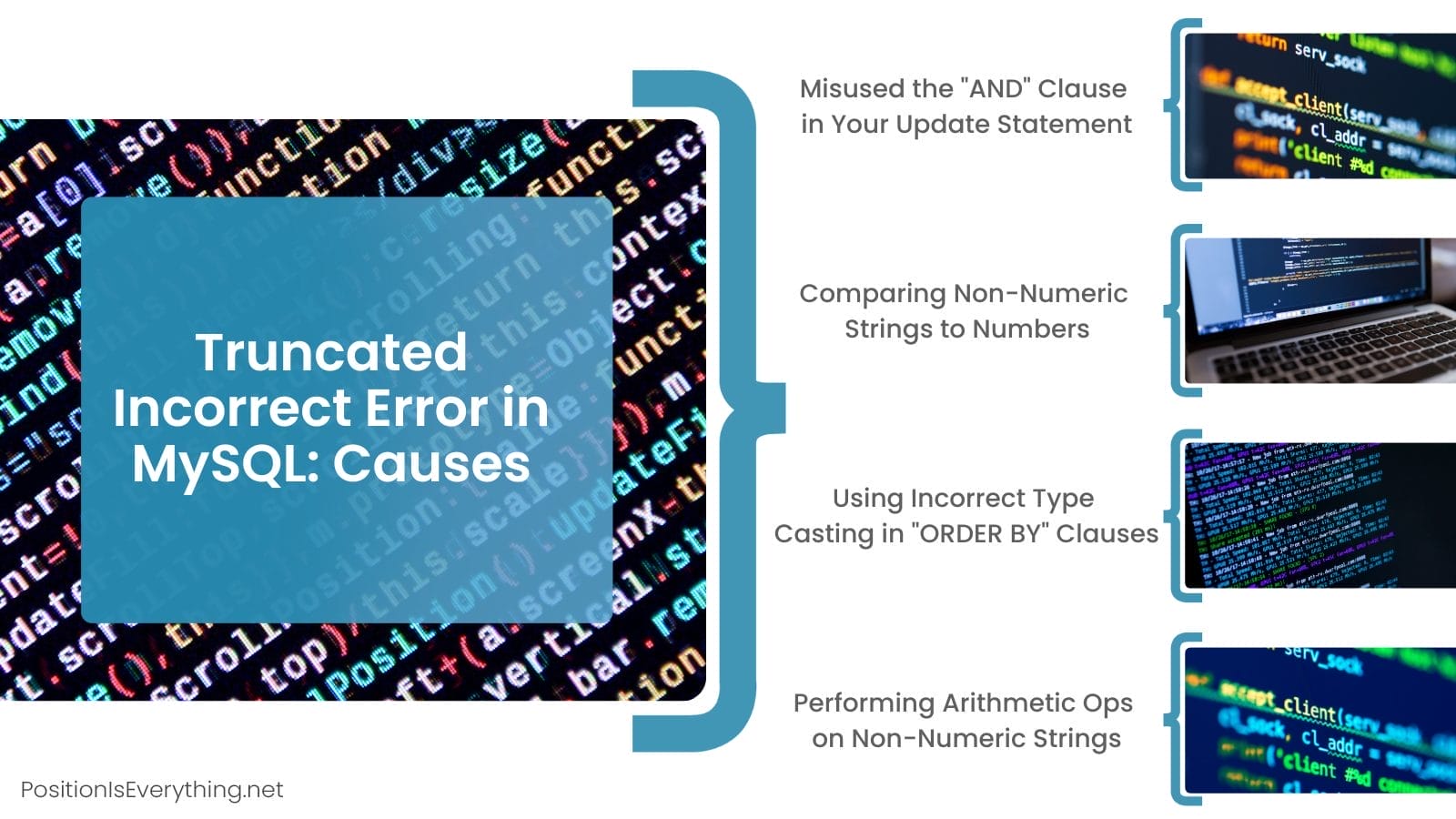 Truncated Incorrect DOUBLE Value Error in MySQL: Solved - Position Is Everything