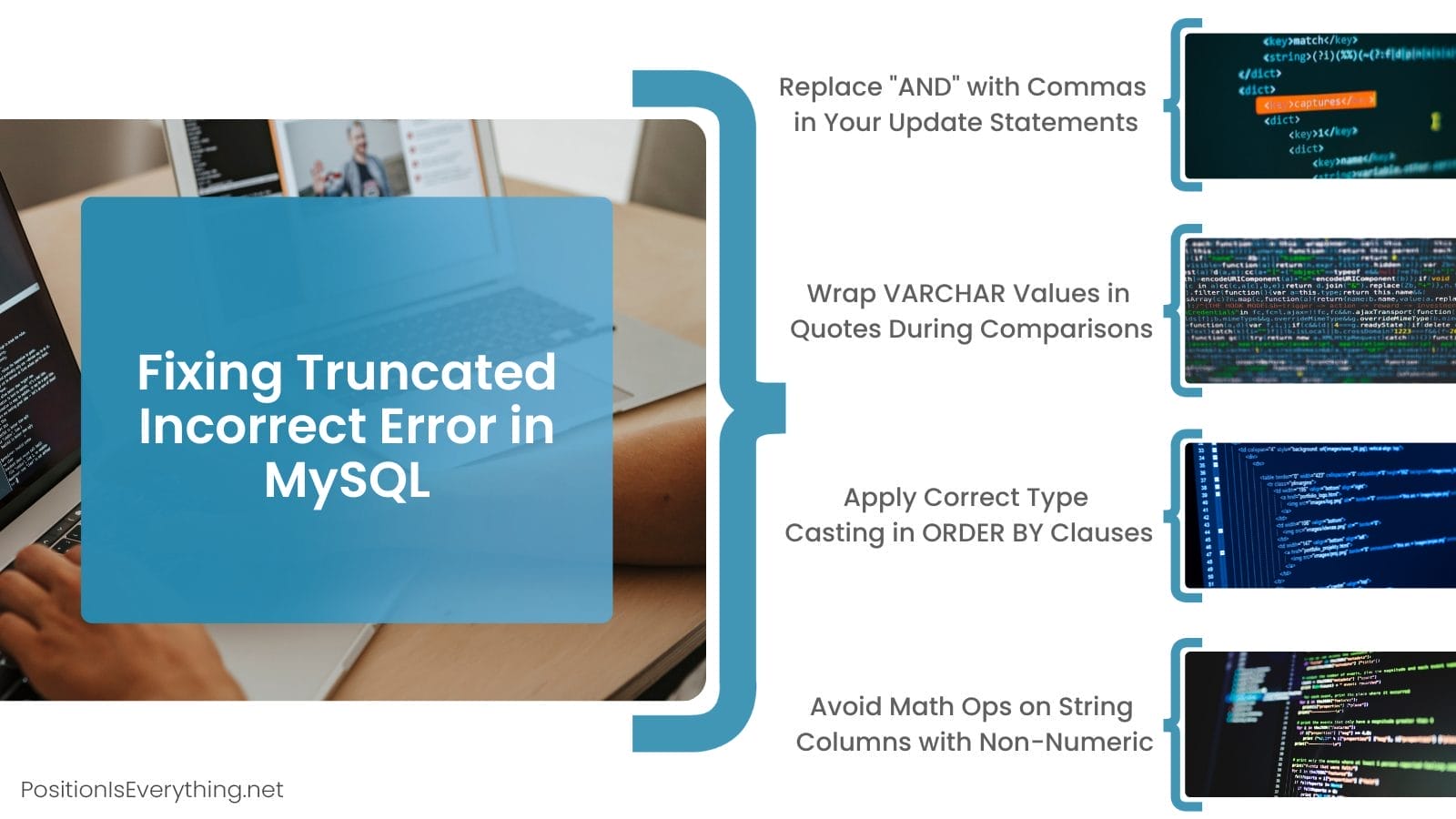 Truncated Incorrect DOUBLE Value Error in MySQL: Solved - Position Is Everything